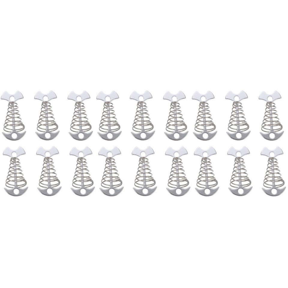 3 PCS Fishbone Fixing Buckle Wind Rope Peg Stainless Steel Fixed Spring ...