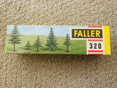 Vintage Faller 320 Evergreen Trees HO Scale In The Original Box 5 piece ...