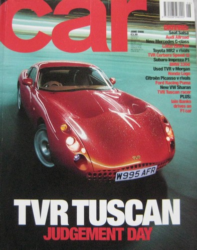 CAR June 2000 featuring TVR, Toyota MR2, Mazda, MGF, Subaru P1, Morgan ...