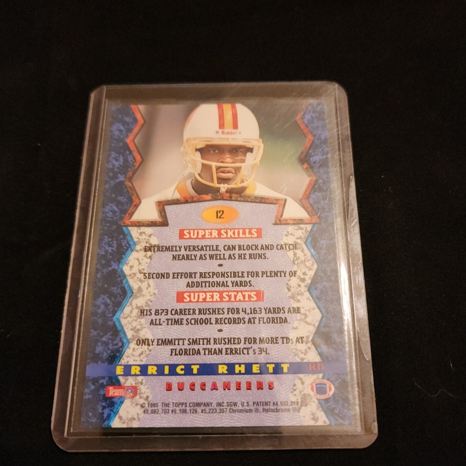 Errict Rhett Tampa Bay Buccaneers bowmans best 1994 card number 12 ...