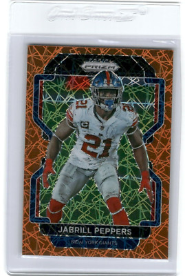 JABRILL PEPPERS 2021 PRIZM ORANGE LAZER PRIZM GIANTS K3 | eBay