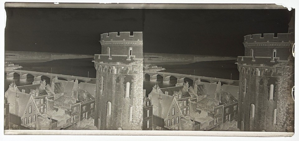 France Royal Castle of Amboise c1920 Photo Negative Stereo Vintage ...