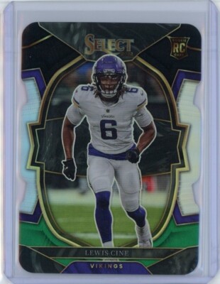 LEWIS CINE 2022 Panini Select RC Black Green Concourse Prizm Die-Cut ...