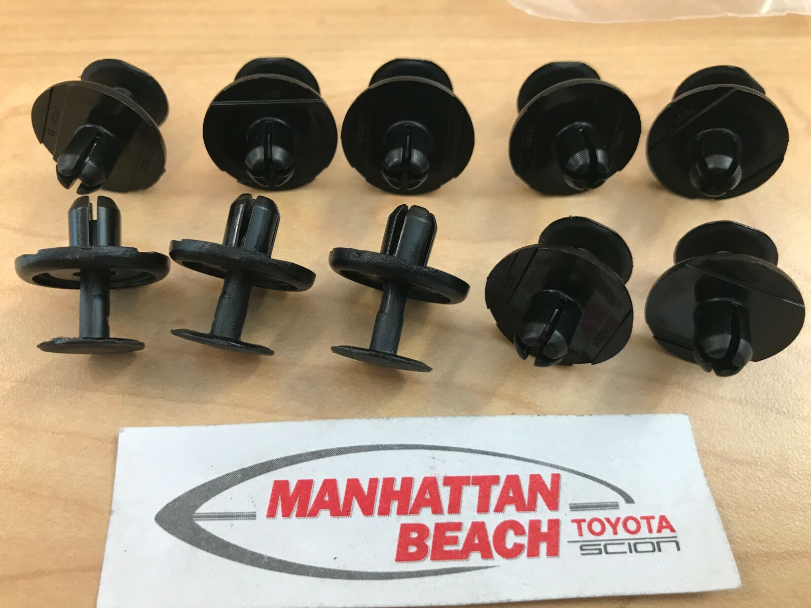 GENUINE TOYOTA FENDER LINER SPLASH SHIELD CLIPS PACK OF 10 OEM 90467 ...