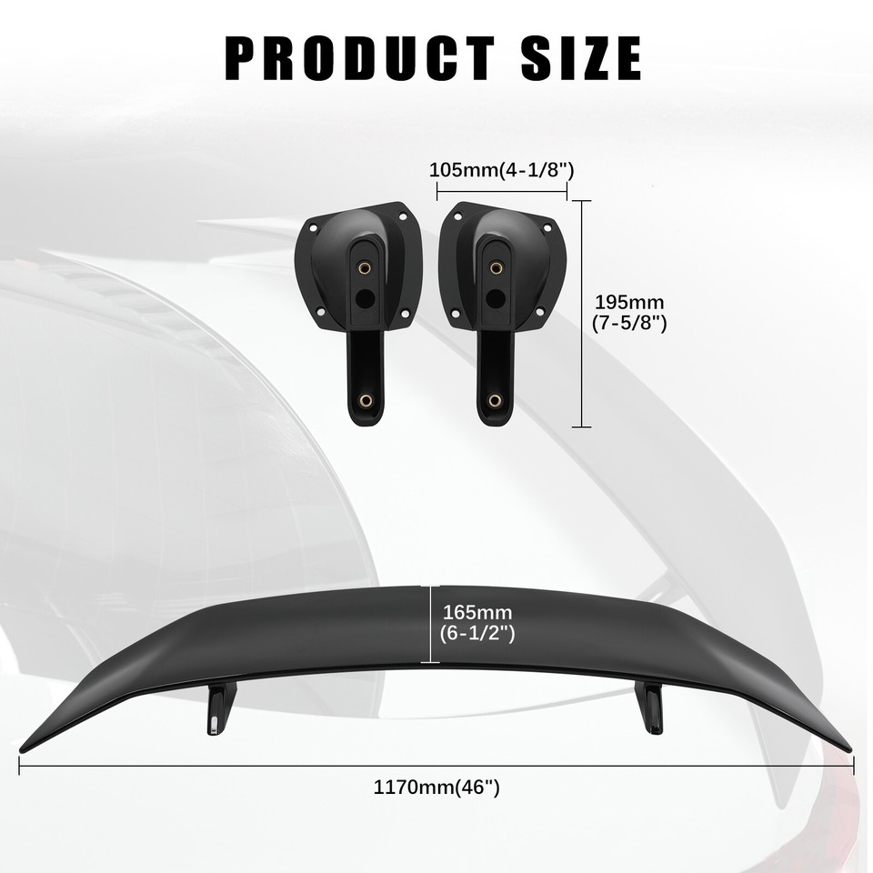 For Chevrolet SSR 2003-2006 46" GT Style Rear Trunk Spoiler Racing Wing ...