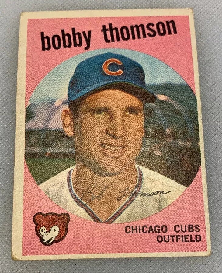 1959 Topps # 429 Bobby Thomson Baseball Card Chicago Cubs | eBay