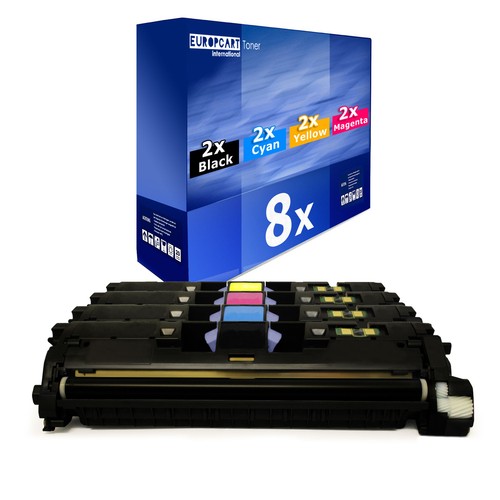 8x Europcart Tóner Alternativo Para HP LaserJet 2500-TN 1500-LXI 2500-N ...
