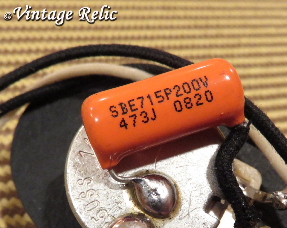 Upgrade wiring kit Pre-wired fits Fender Telecaster Orange Drop .047 uF ...