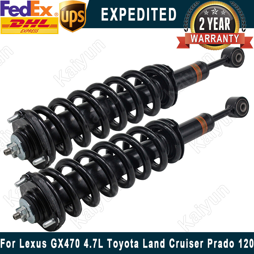 2x Front L+R Air Shock Strut For Lexus GX470 4.7L Toyota Land Cruiser ...