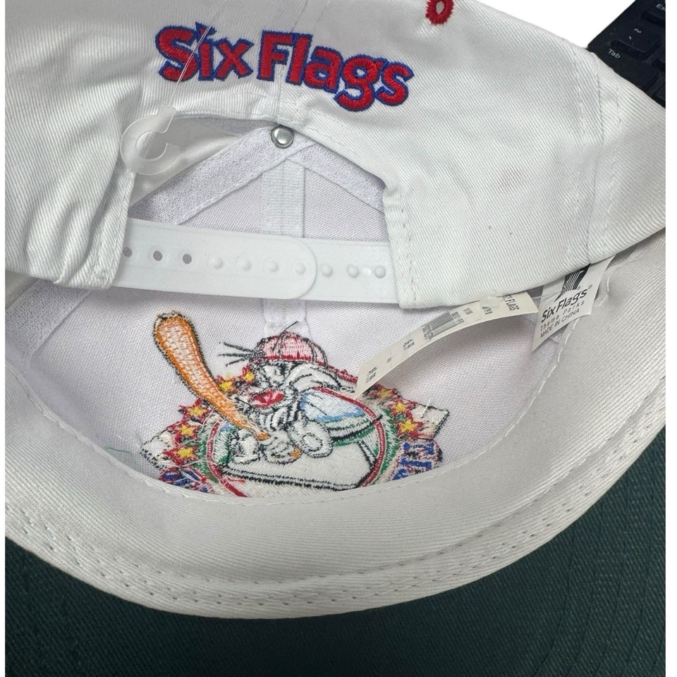 Vintage 1996 Six Flags Sylvester The Cat Snap Bat Hat Cap. New Old Stock NOS | eBay