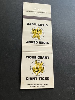 Vintage Matchbook “Giant Tiger” | eBay