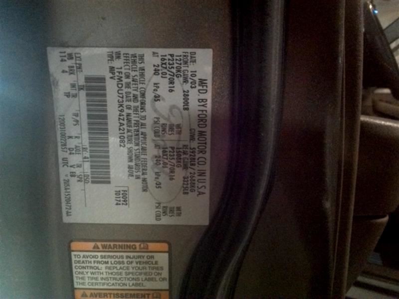 Front Drive Shaft 4 Door Excluding Sport Trac Fits 02-05 EXPLORER ...