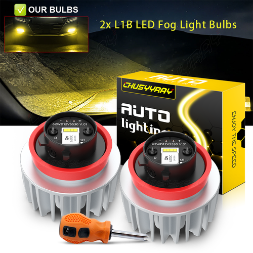 L1B 3500K yellow Front LED Fog Light Bulb FIT 2019+Toyota C-HR Prius ...
