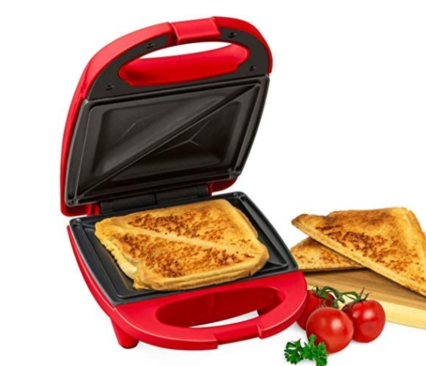 Nostalgia-My Mini Sandwich Maker- Compact, Easy To Clean, Nonstick, Red ...