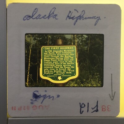 August 1981 35mm Slide Alaska Highway The First Highway Sign | eBay