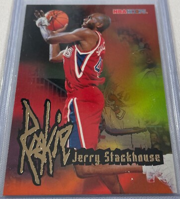 95-96 JERRY STACKHOUSE HOOPS ROOKIE CARD BASKETBALL CARD | eBay
