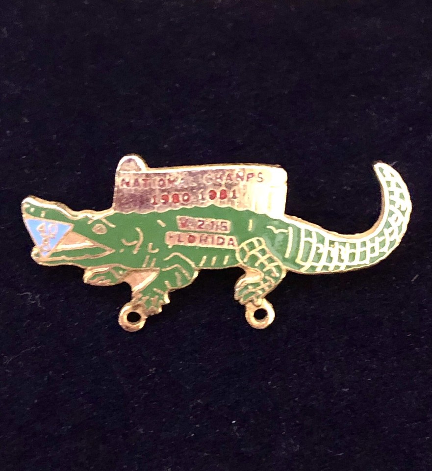 FL Gator Backpack Trading Tie Pin National Champs 1980-1981 Veteran 40 ...