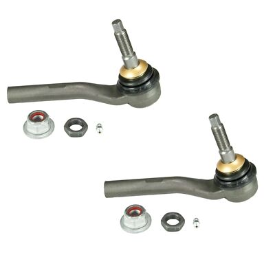 Pair Set 2 Outer Steering Tie Rod Ends for BMW E60 E61 E63 E64 Alpina ...