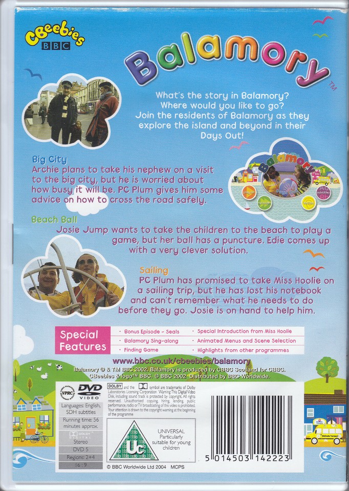 Balamory - CBeebies BBC DVDs ------ UK Region 2 ----- (select dvd from ...
