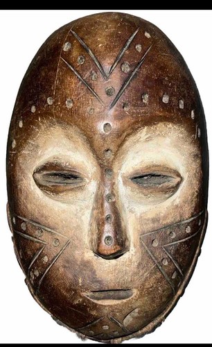 Antique Vintage African Lega Carved Wooden Face Mask Wood H13 Long 11 ...