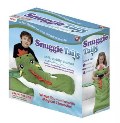 Snuggie Tails Green Dragon Soft Cuddly Blanket AS SEEN ON TV New | eBay