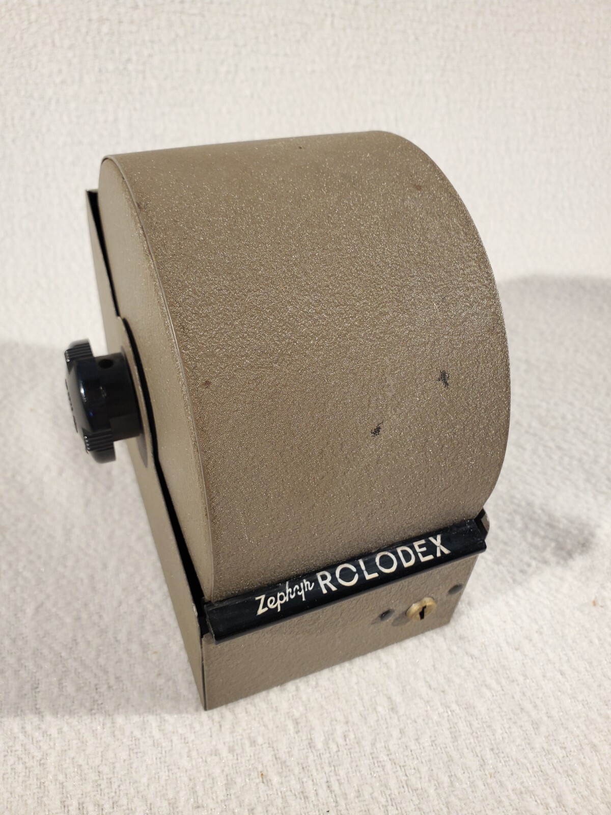 Vtg Zephyr Rolodex 1753 Model Tabletop Roll Top Office Address Phone ...