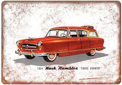 Vintage 1954 Nash Automobile Ad Retro Look Reproduction Metal Sign ...