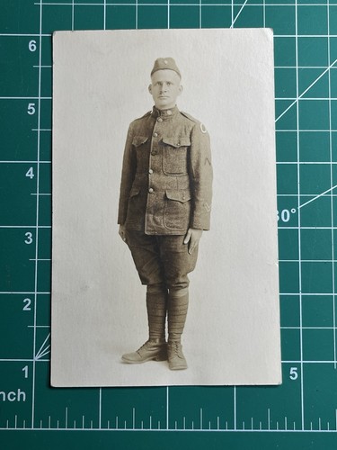 WW1 Doughboy Soldier Studio Photo 37th Division RPPC | eBay