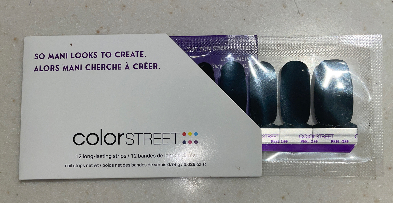 Color Street Nail Strips from Color Play Box MIDNIGHT IN MANHATTAN 12 ...