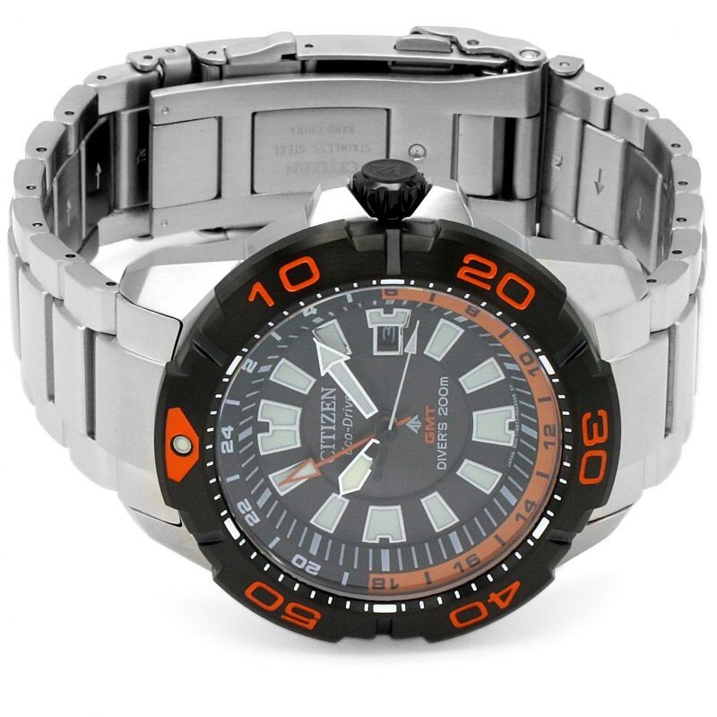 Citizen Promaster GMT Diver Eco-Drive Mens Watch 44mm Rotating Bezel 2 ...