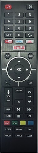 Replaced SANYO Smart TV Remote Control for ALL Sanyo LCD LED Smart TVs ...