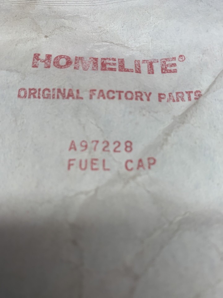 GENUINE HOMELITE GAS FUEL CAP A-97228 XL30 XL XL2 Super 2 180 192 200 ...