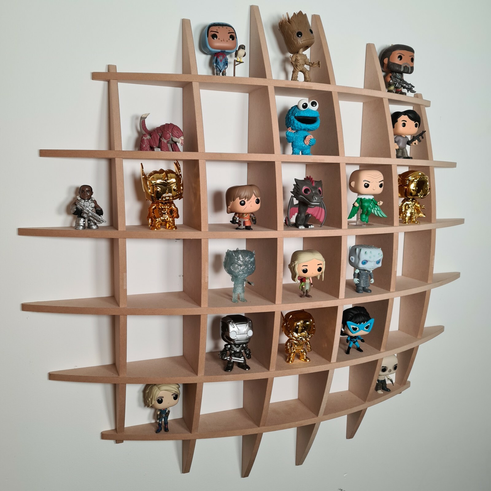 Funko Pop Display Shelf, Custom Round Wall Display Unit, MDF, Pop Vinyl ...