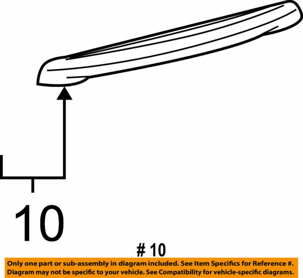 76812-60100 Toyota Garnish, back door, outside no.2 7681260100, New ...