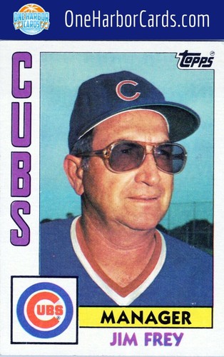 1984 Topps Chicago Cubs Baseball Card #51 Jim Frey | eBay
