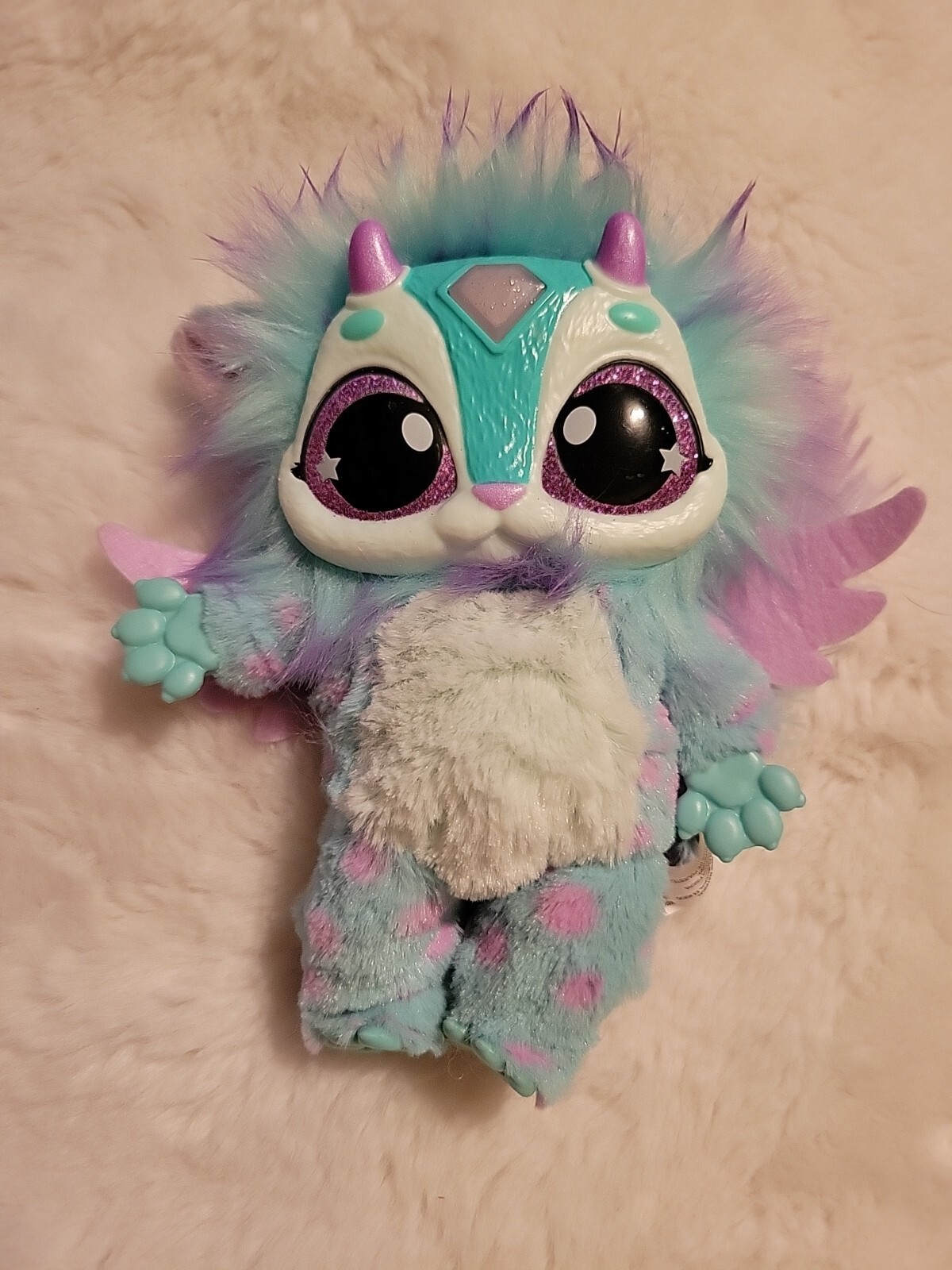 Moose Toys Magic Mixies Interactive 8" Blue Mixie Plush Doll Lights ...