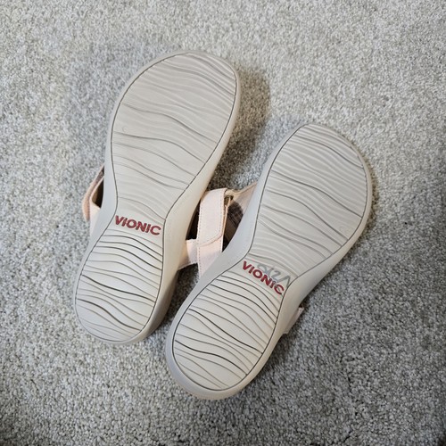 Vionic Wanda Pink Snakeskin Sandal Flip Flop Women's Size 7.5 NWOB ...