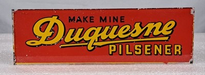 Old Duquesne Beer Reverse Glass ROG Lighted Light Sign Panel Part ...