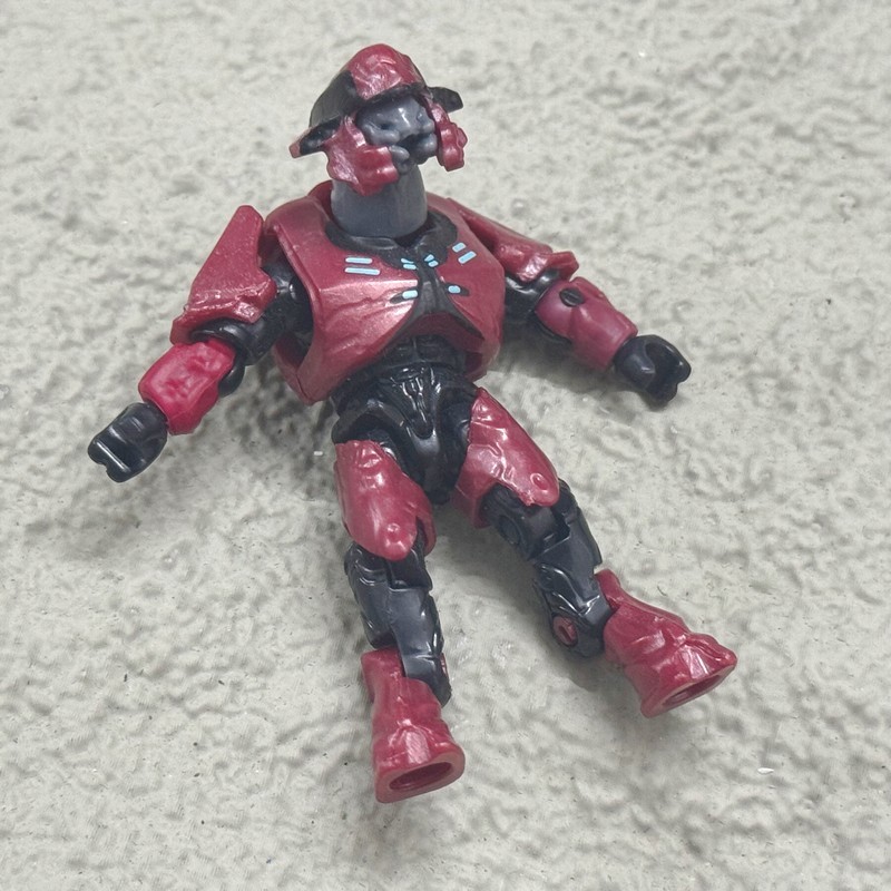 2pcs Mega Bloks Construx Halo Universe Elite Red Micro Action Figures ...