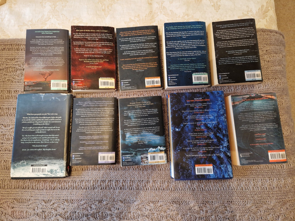 Ann Cleeves Vera Books Bundle .. 10 books in total | eBay UK