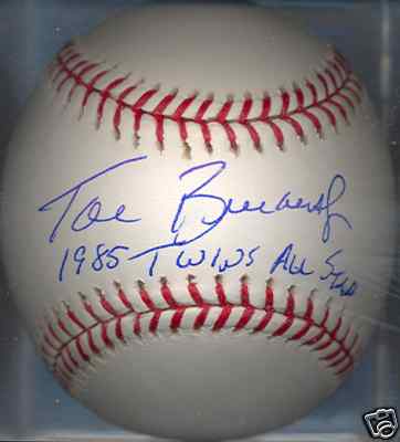 Tom Brunansky 1985 Minnesota Twins All Star Autographed Signed OML ...