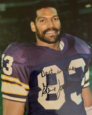 STEVE JORDAN Minnesota Vikings Signed 8x10 #1 Photo W/COA | eBay
