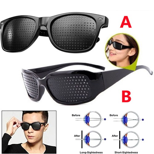 1/2x Pinhole Glasses Eyes Correction Exercise Eyesight Vision Care ...
