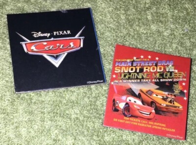 2 Disney Cars Magnets Square Magnets | eBay