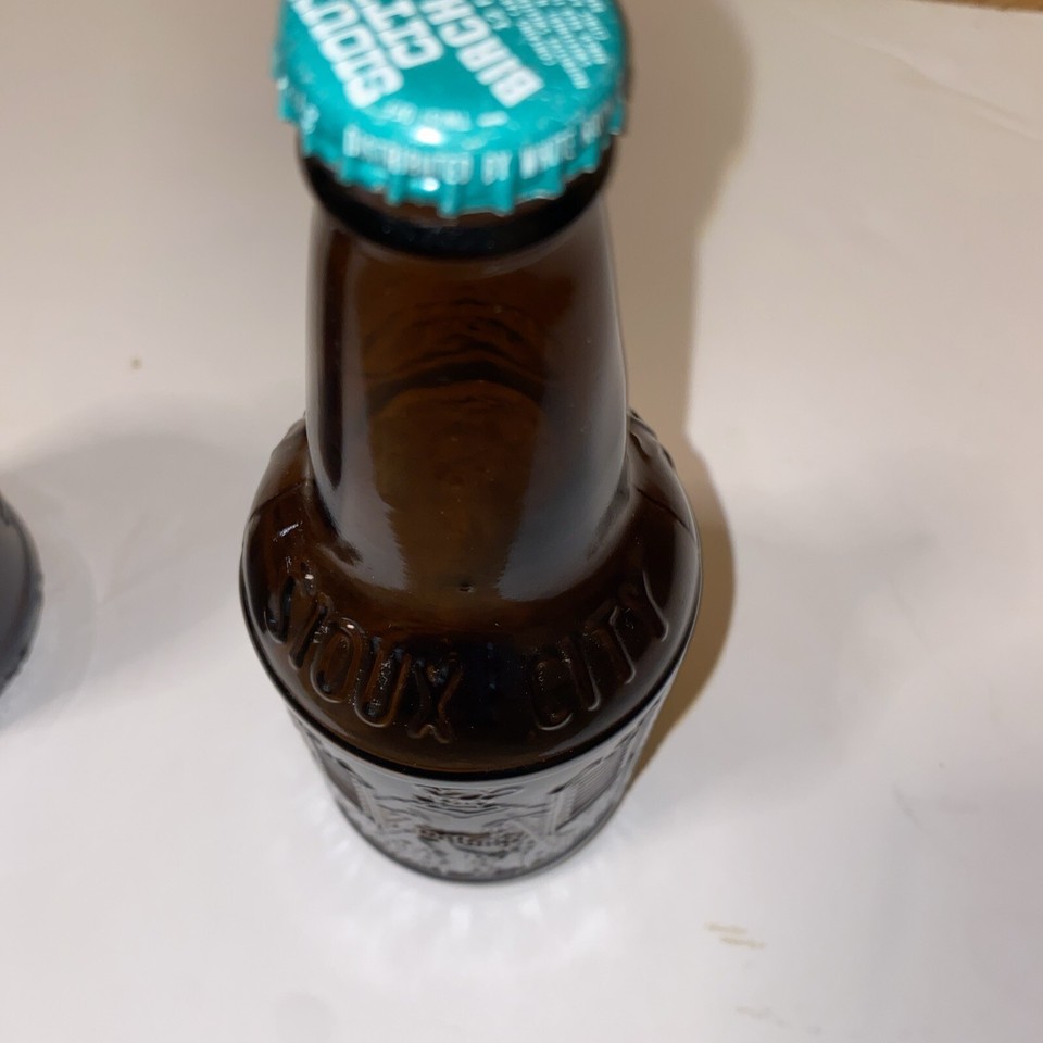 (2) Sioux City Soda Bottles Cream Soda Birch Beer Cowboys On Horses ...