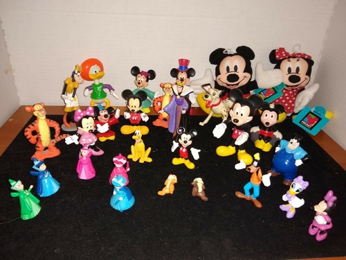 Disney World Epcot Lot Mickey Tigger Cinderella figures Cake Toppers ...