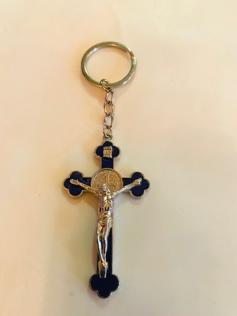 Cross Crucifix Jesus Christ Keyring Holy Religious Key Ring Keychain ...