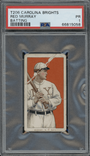 1910 T206 Red Murray Batting Carolina Brights PSA 1 | eBay
