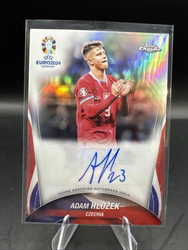 2024 Topps Chrome Euro UEFA #CA-AH Adam Hlozek - Czech Republic Silver ...