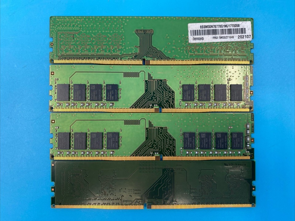 (LOT OF 4) *MIXED BRANDS* 8GB PC4-3200AA DIMM DDR4 RAM Desktop Memory ...